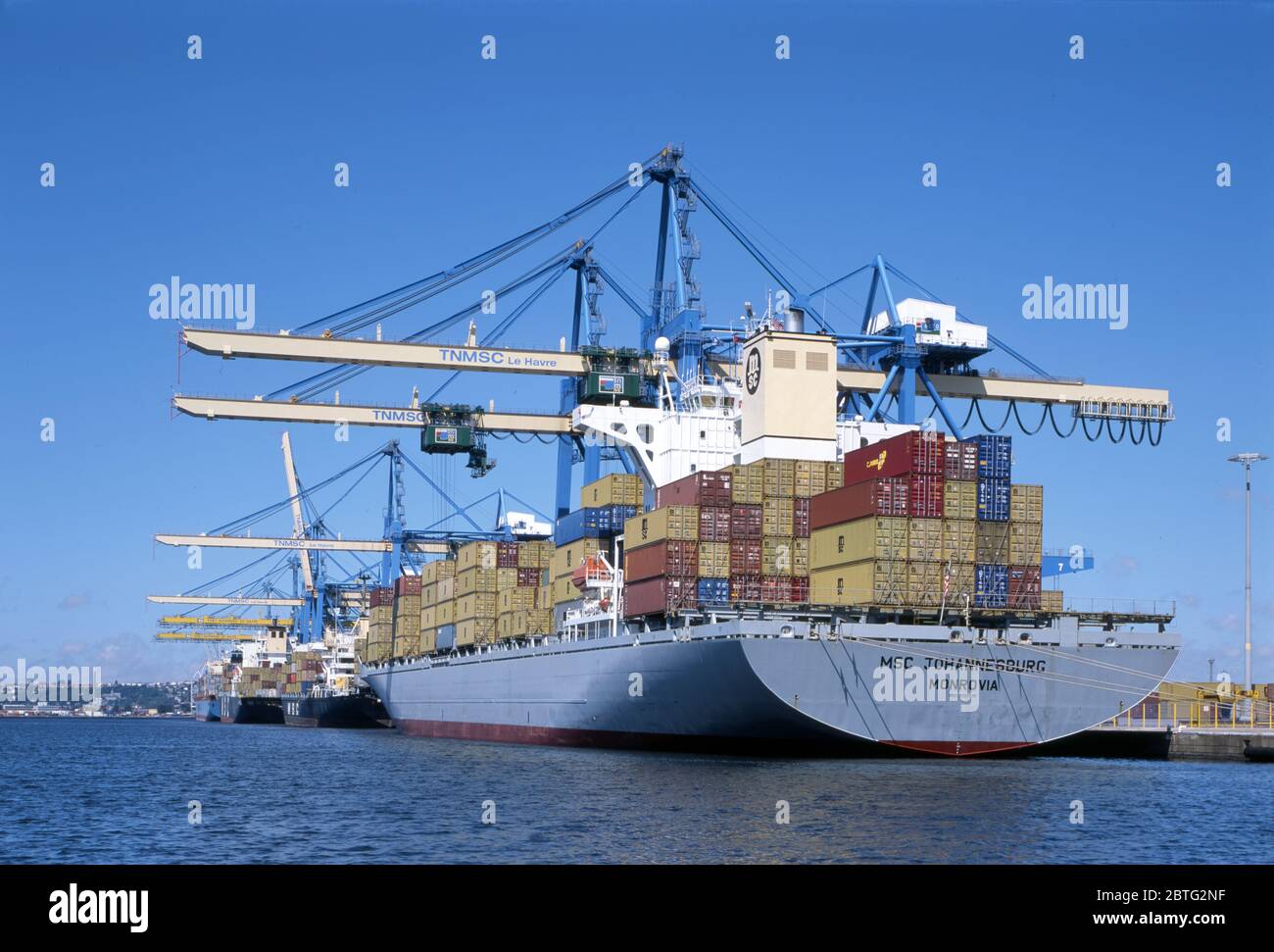 Container Ship, Le Havre, Normandy, France Stock Photo - Alamy