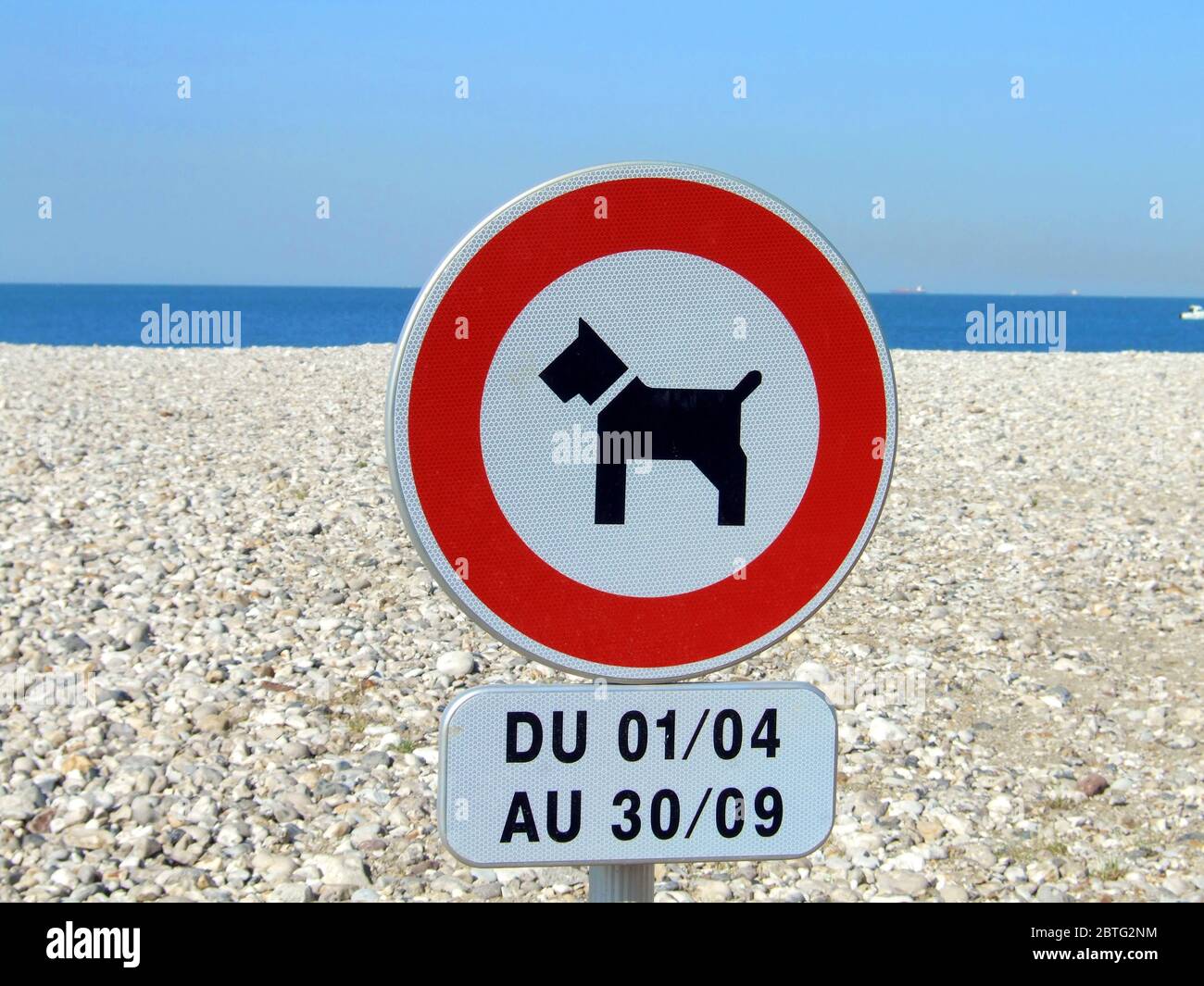 No Dogs, Sign, Beach, Le Havre, Normandy, France Stock Photo - Alamy