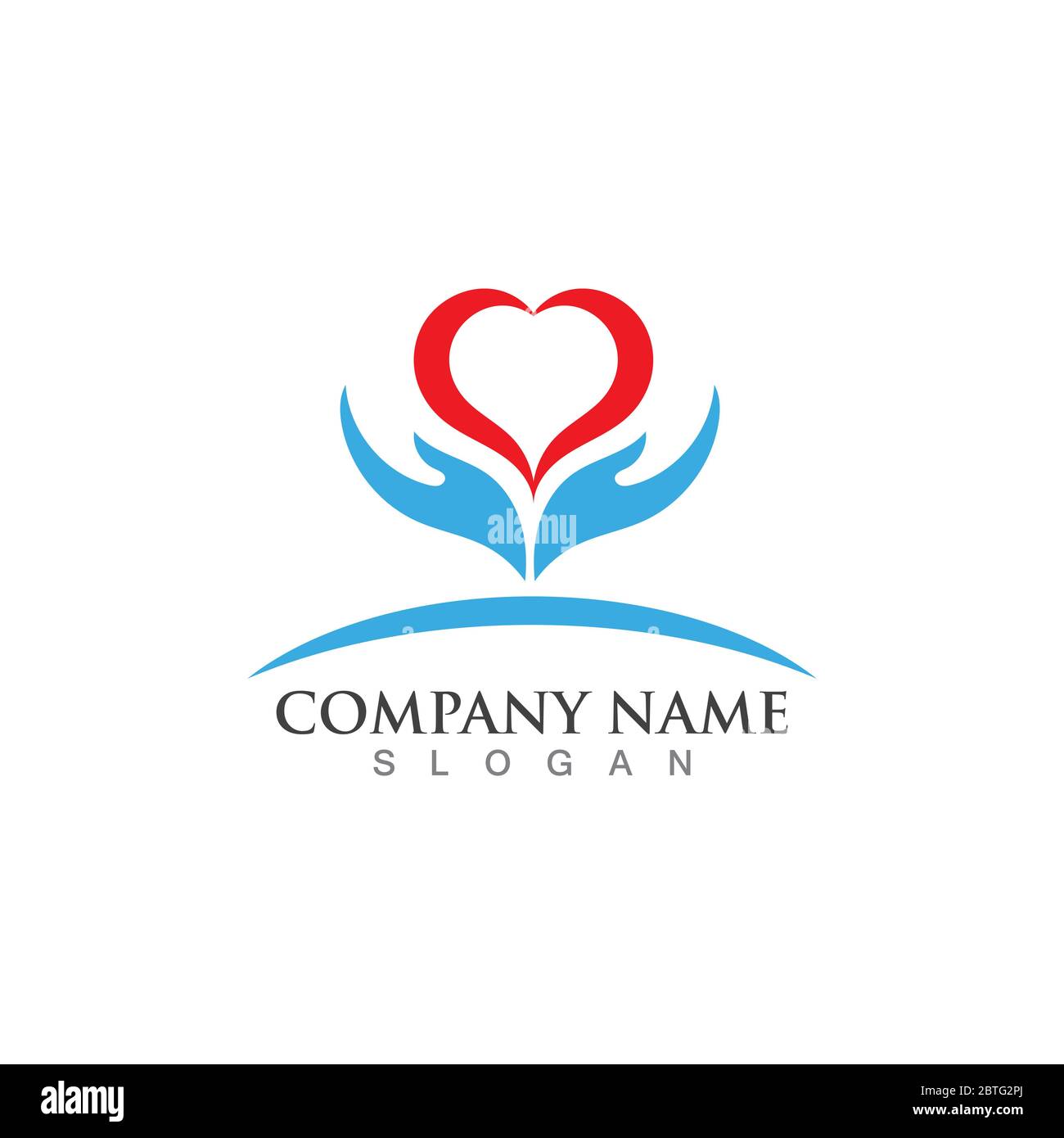 Hand love logo vector template image Stock Vector Image & Art - Alamy