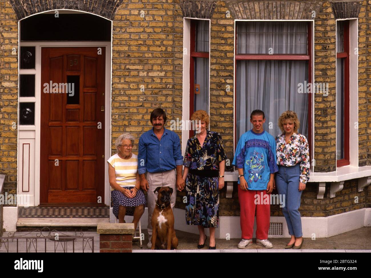Family, Victorian House, London, England Stock Photo - Alamy