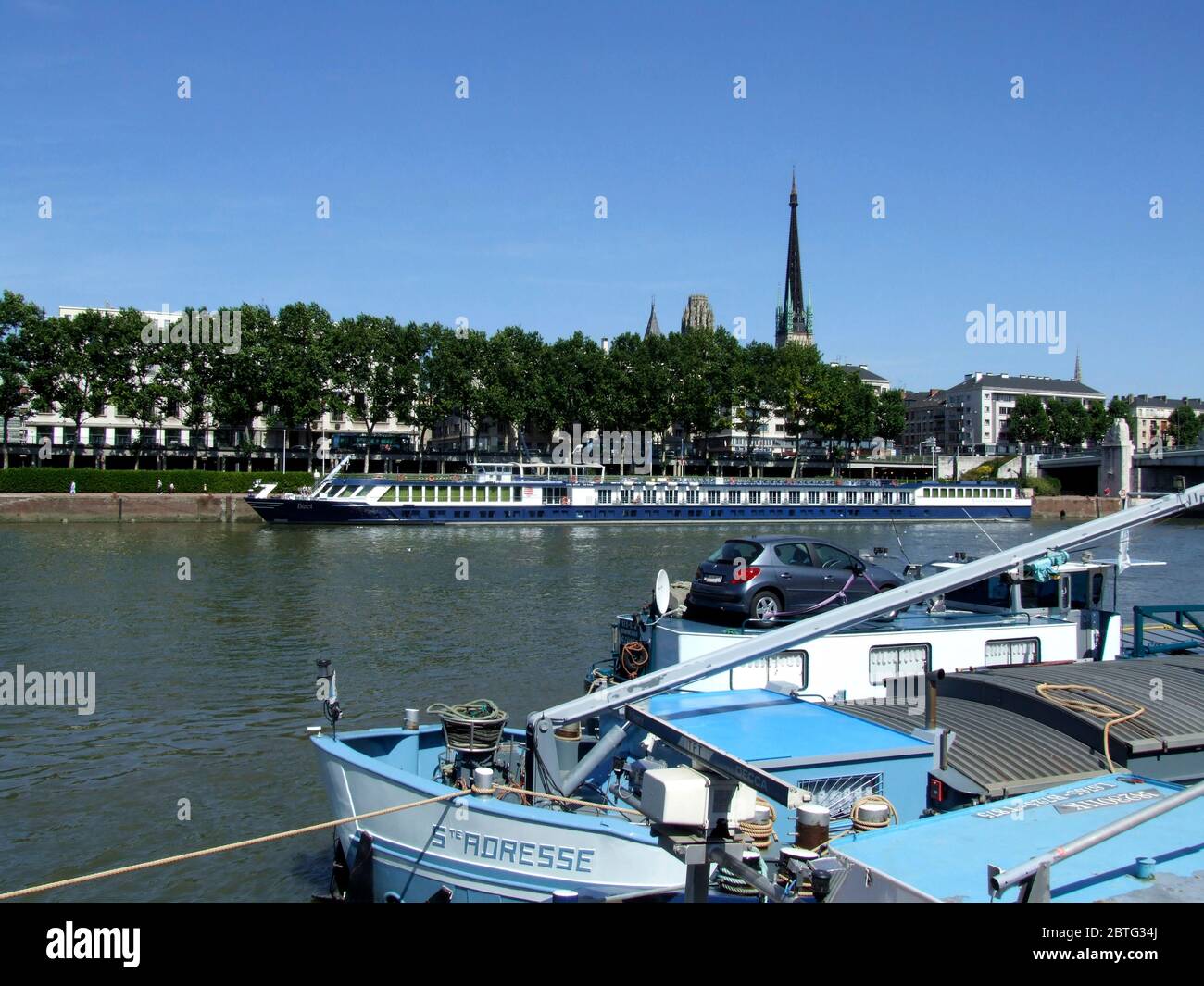River Cruise Ship, Rouen, Normandy, France Stock Photo - Alamy