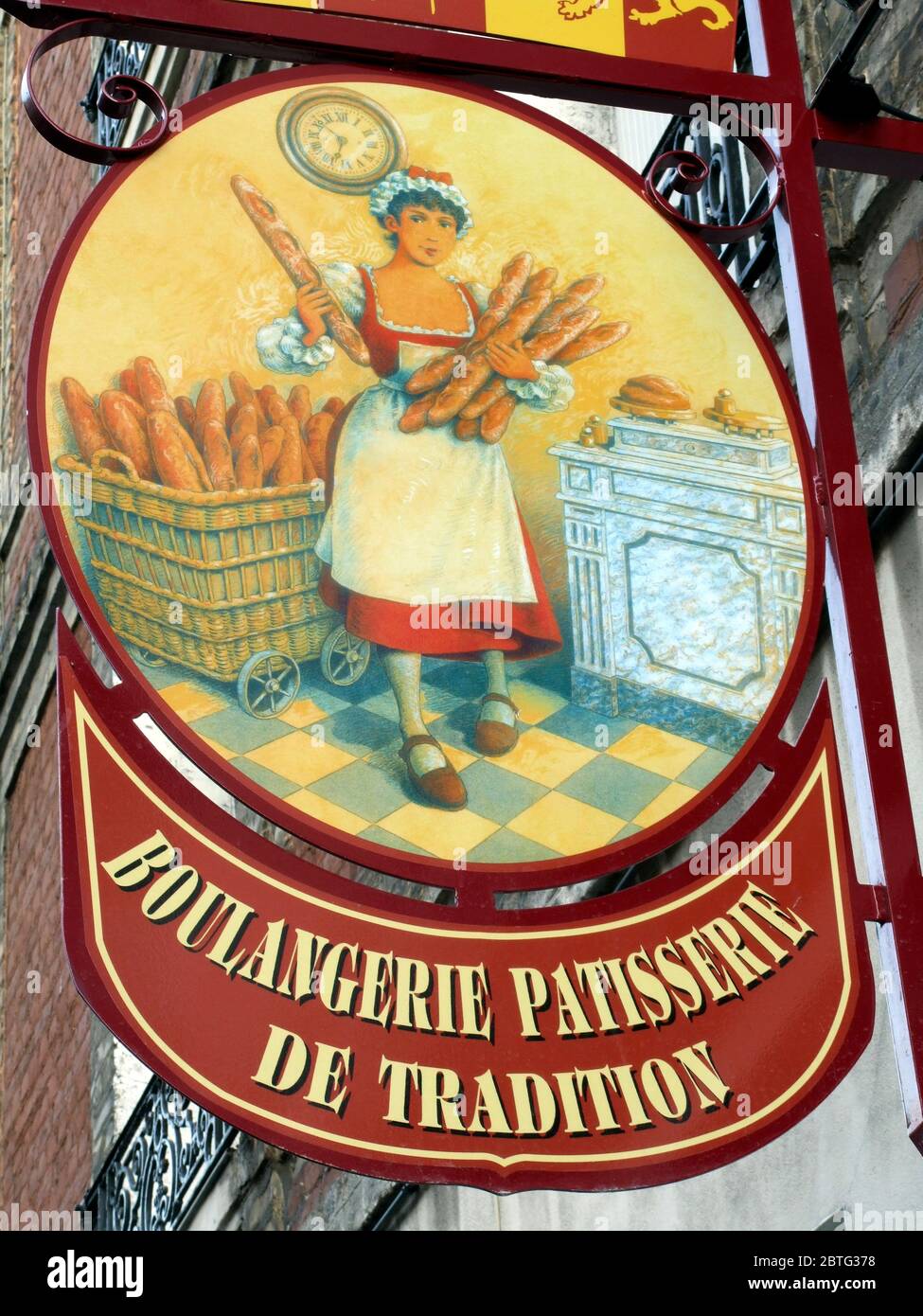 Baker's Shop Sign, France Stock Photo - Alamy