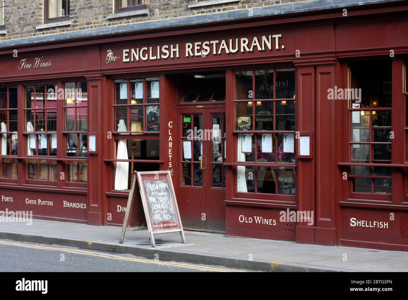 The English Restaurant, Spitalfields, London, England Stock Photo - Alamy