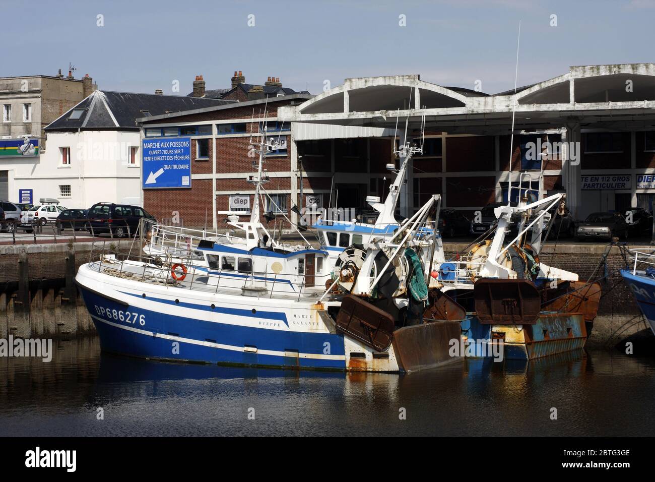 Fish Market, Boats, Dieppe, Normandy, France Stock Photo - Alamy