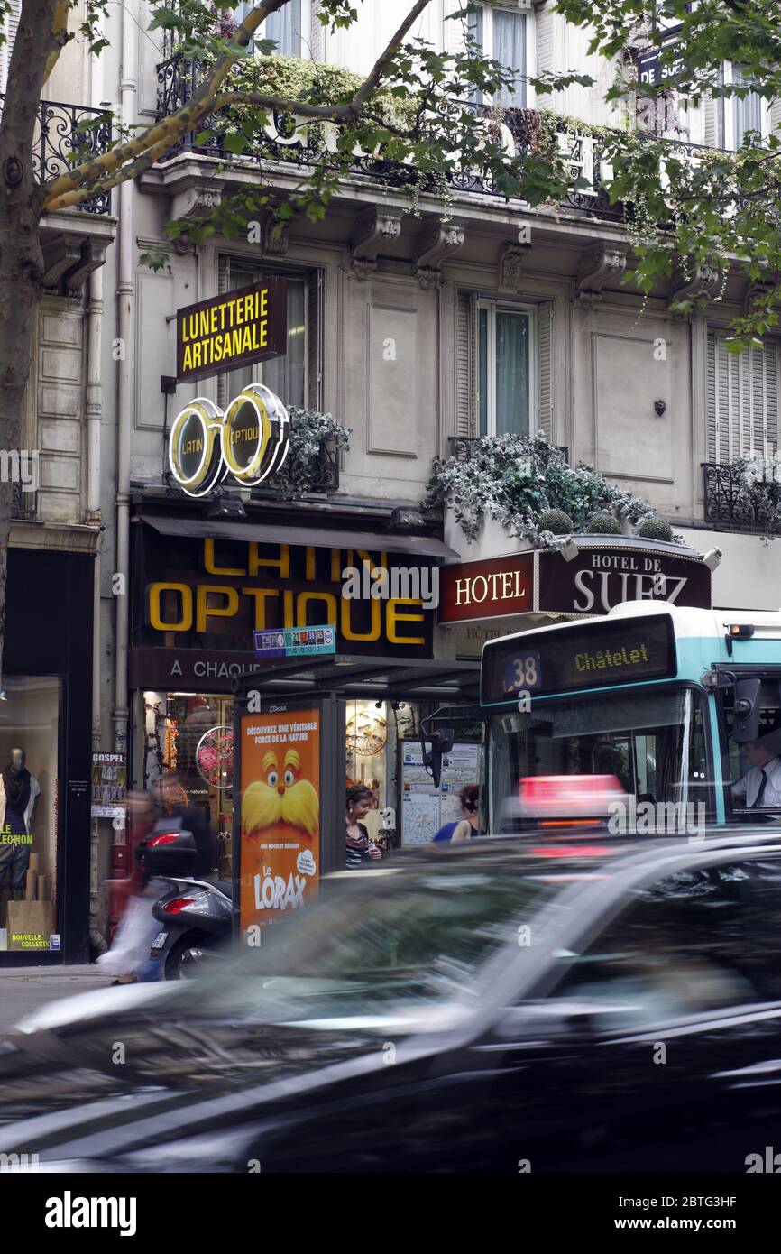 Boulevard St. Michel, Paris, France Stock Photo - Alamy