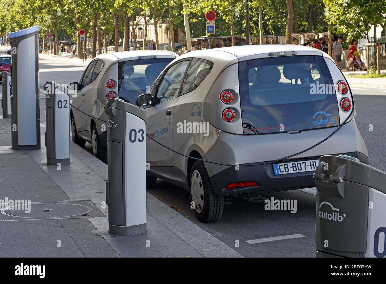 Recharging, Electric Cars, Paris, France Stock Photo - Alamy