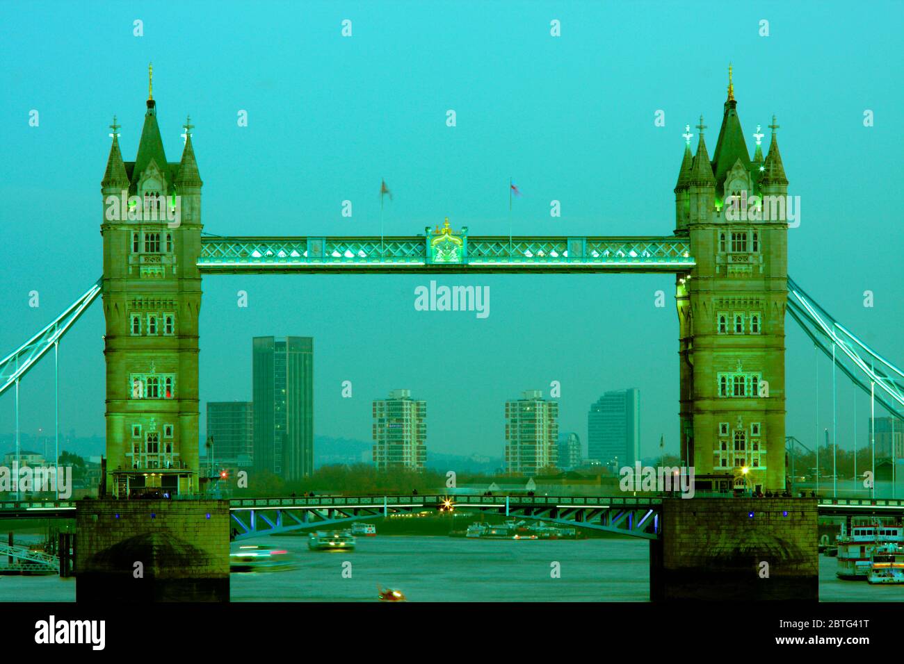 Tower Bridge, Dusk, London, England Stock Photo - Alamy