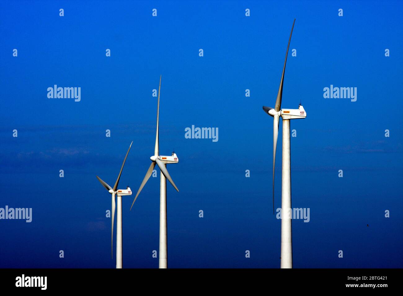 Wind Generators, Fecamp, Normandy, France Stock Photo - Alamy