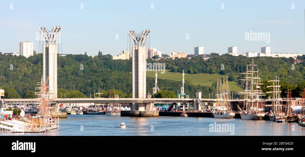 Flaubert Bridge, Rouen, Normandy, France Stock Photo - Alamy