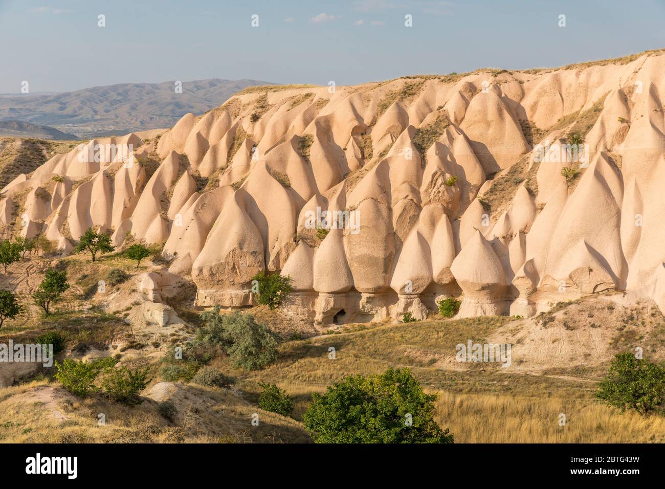 Uçhısar Castle and Volcanic Formations, Cappadocia, Nevsehir, Turkey ...