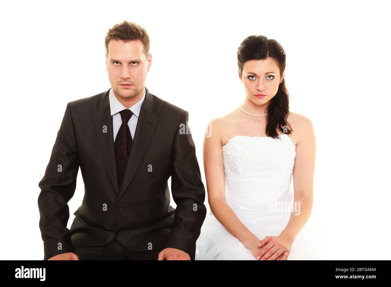 Bad relationship concept. Married couple problem, indifference ...