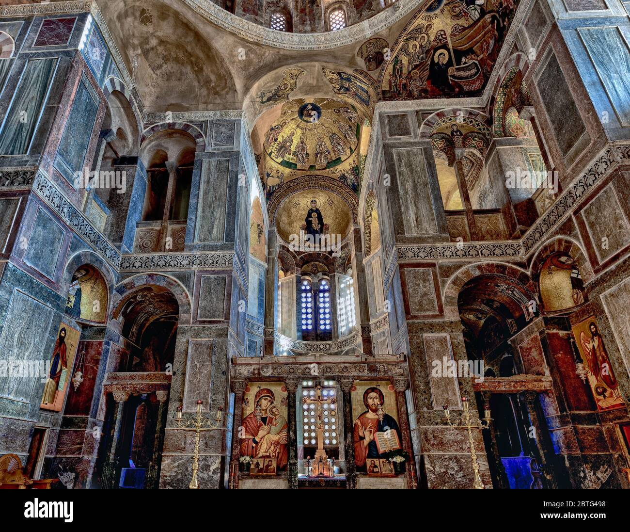Hosios loukas interior hi-res stock photography and images - Alamy