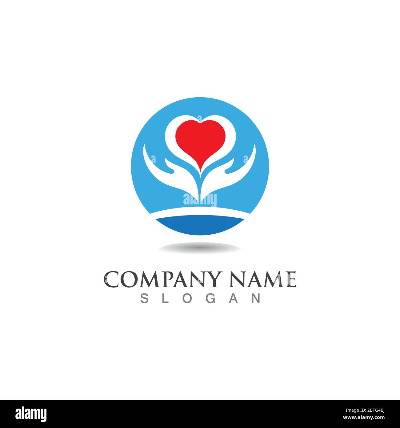 Hand love logo vector template image Stock Vector Image & Art - Alamy