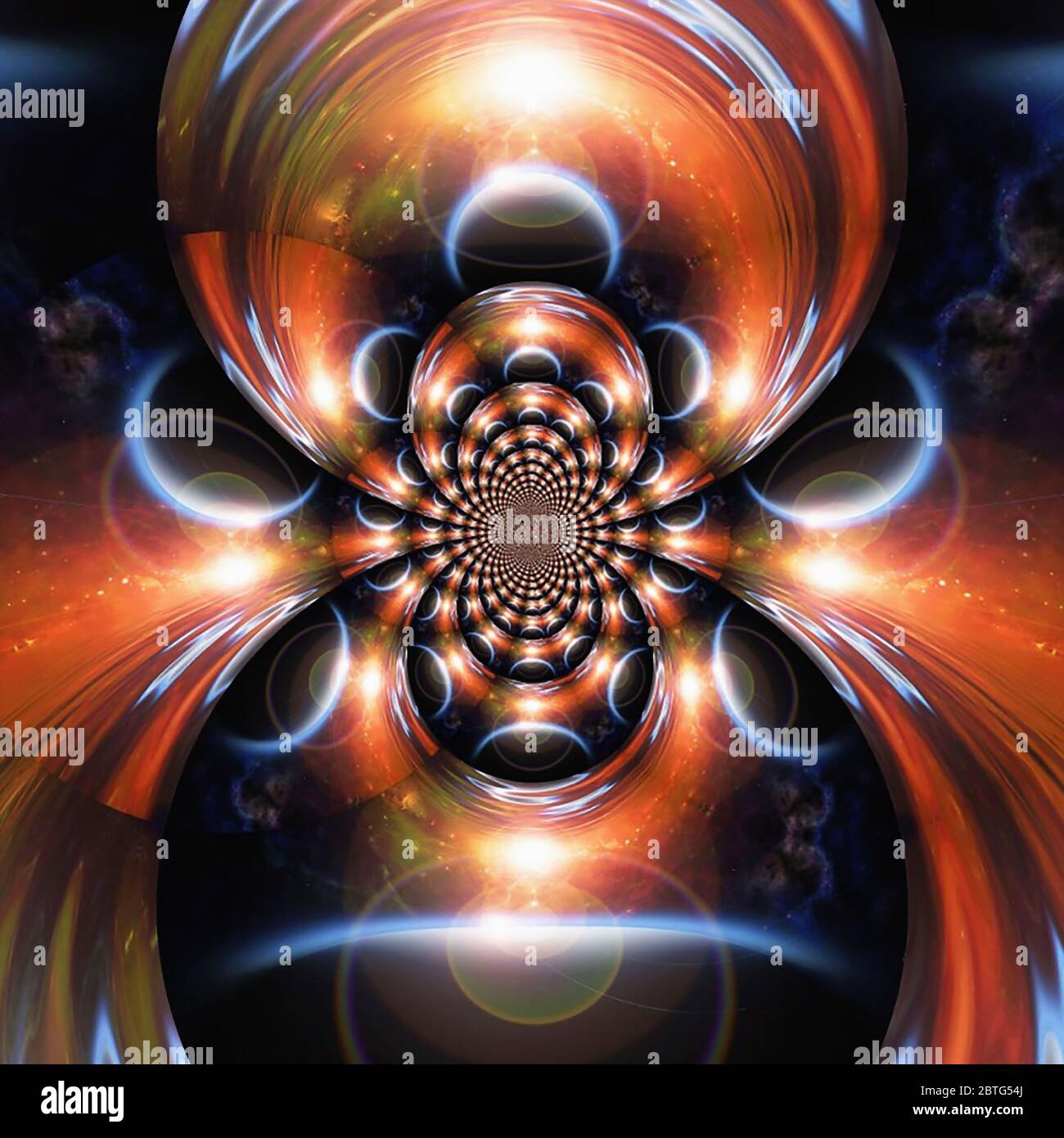 Eclipse fractal in vivid space. Digital modern abstract Stock Photo - Alamy