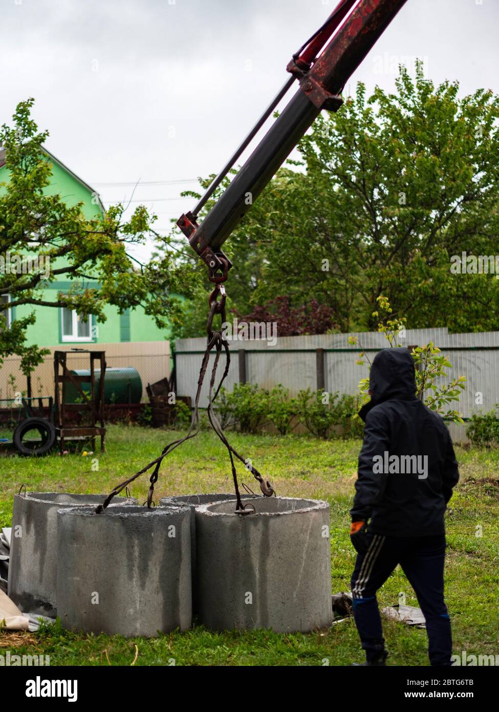 Reinforced concrete rings hi-res stock photography and images - Alamy