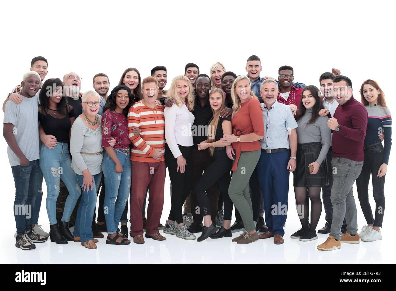 Large group of multiethnic cheerful people isolated Stock Photo - Alamy Large group of multiethnic cheerful people isolated Stock Photo - Alamy