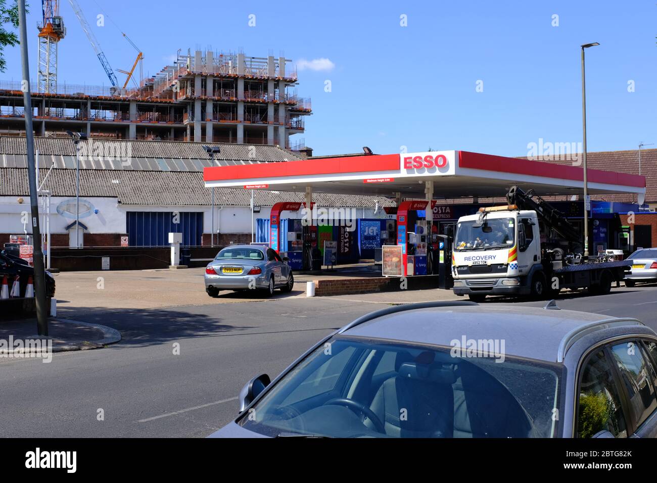 Esso Garage on Garratt Lane, Tooting/wimbledon border, London Stock ...
