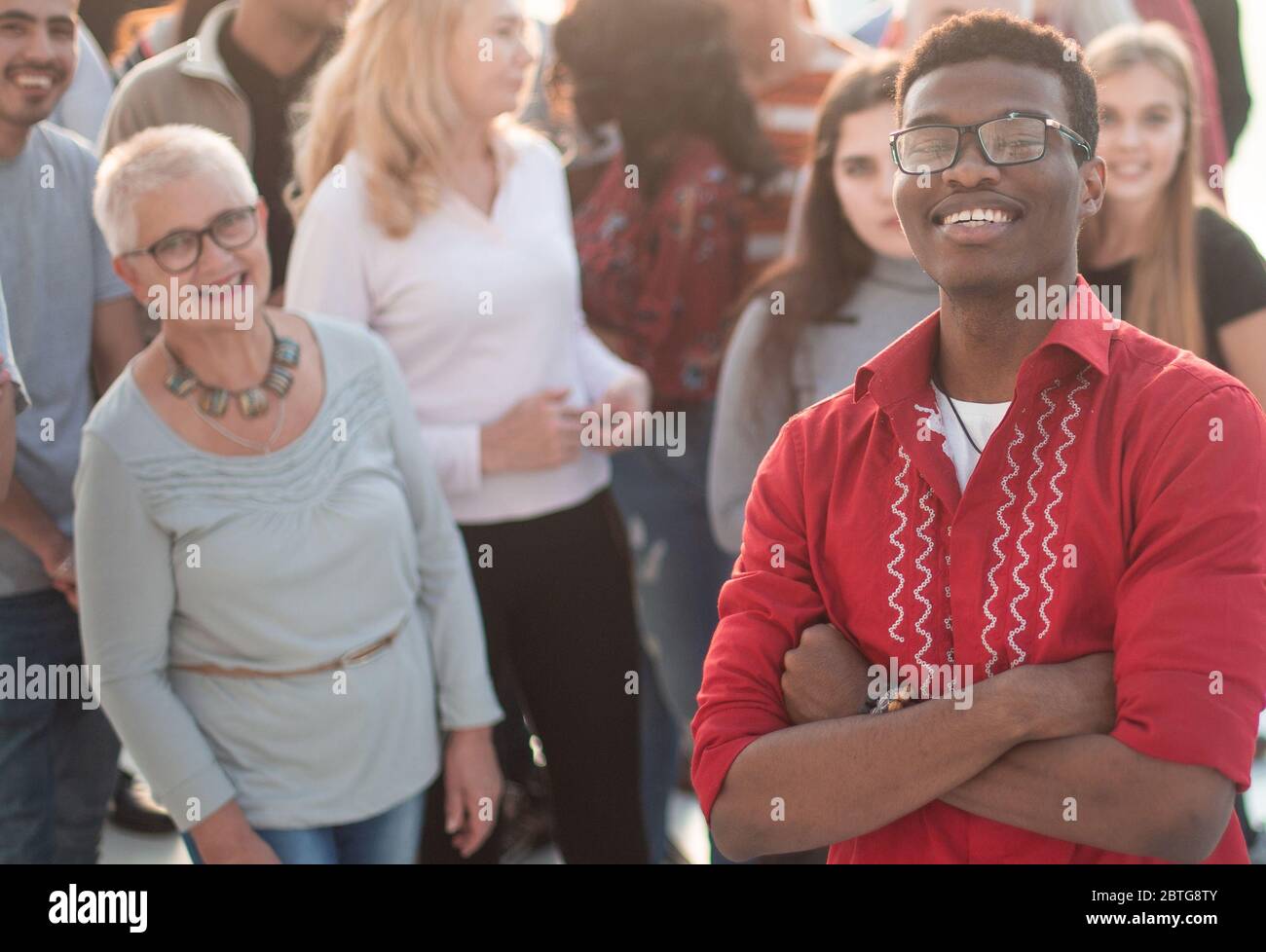 Multiethnic positive friendly businesspeople hi-res stock photography ...