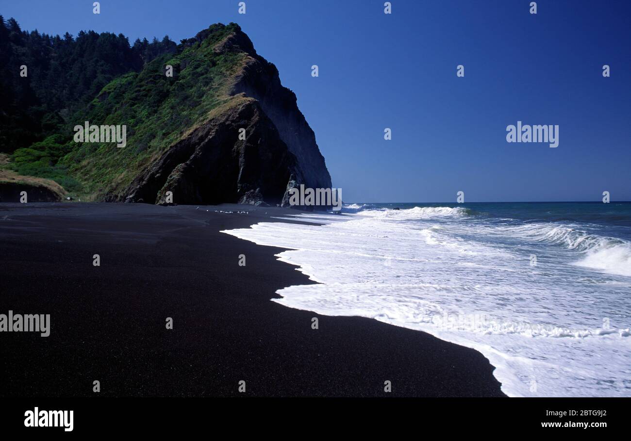Wheeler Beach, Sinkyone Wilderness State Park, California Stock Photo ...