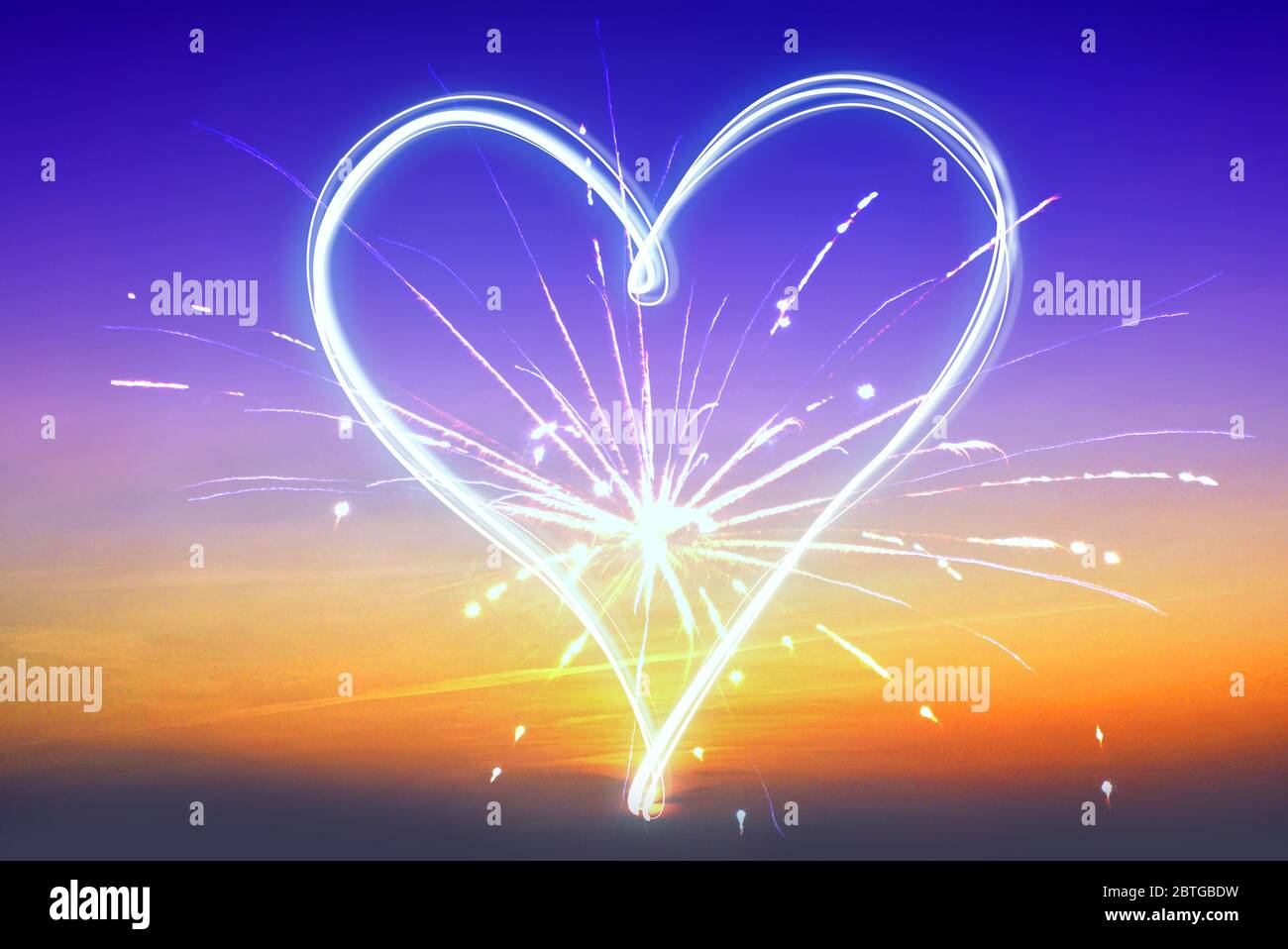Heart shape - love concept Stock Photo - Alamy