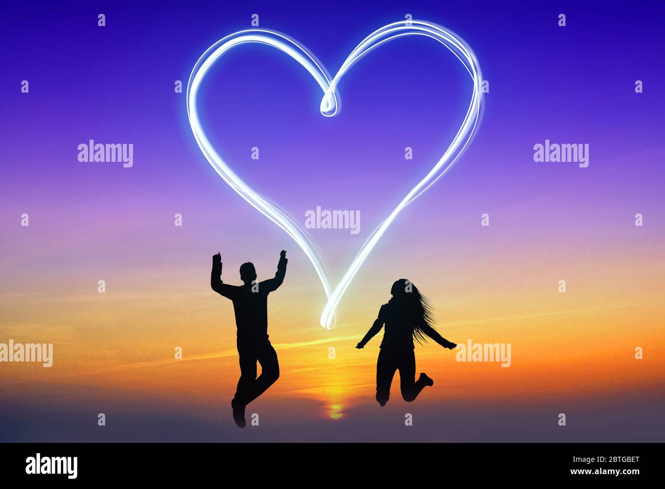 Jumping heart hi-res stock photography and images - Alamy