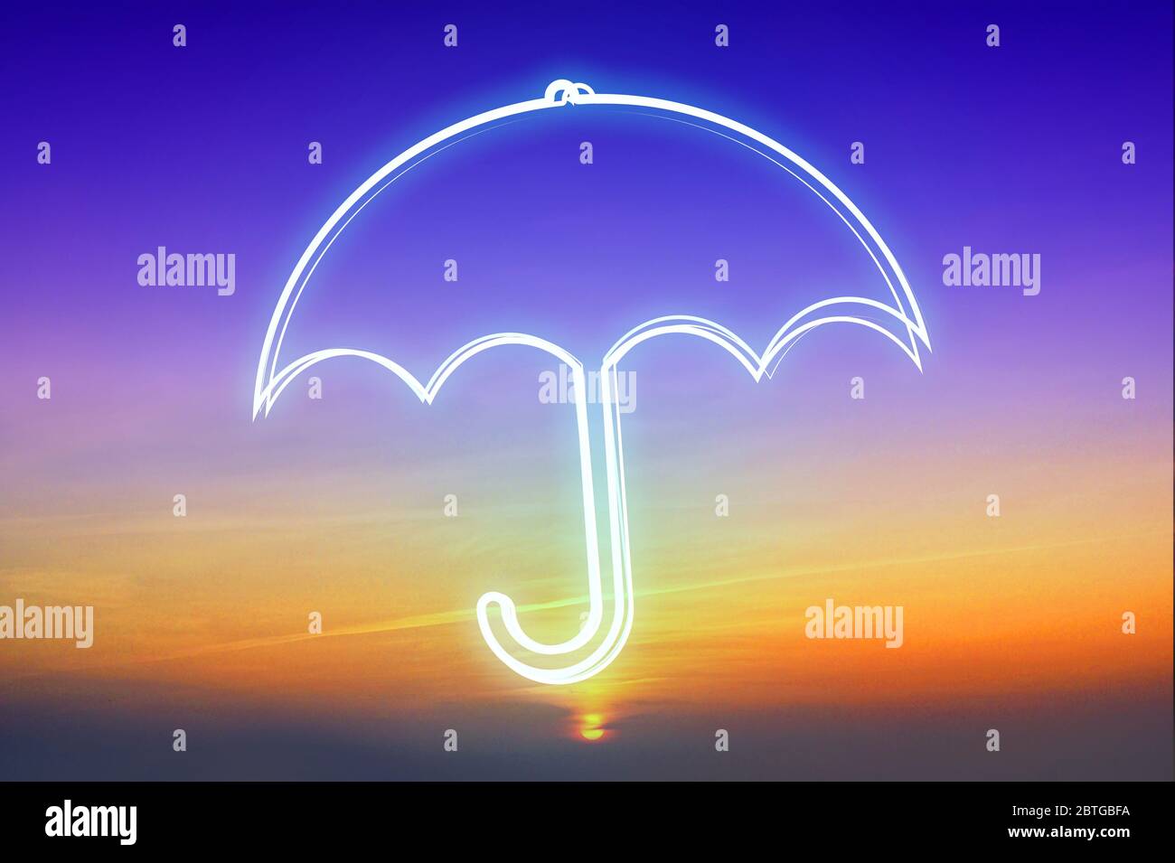 Umbrella - insurance concept Stock Photo - Alamy