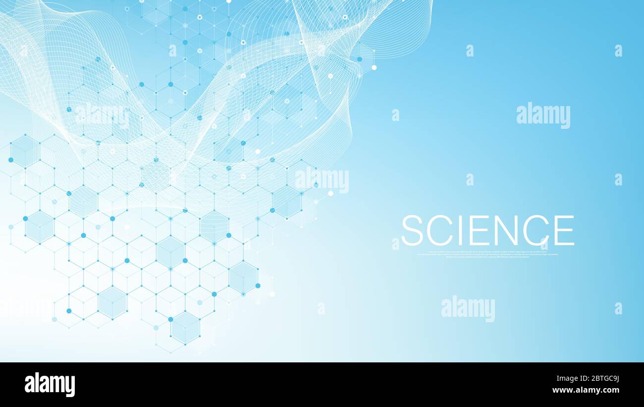 Scientific molecule background for medicine, science, technology ...