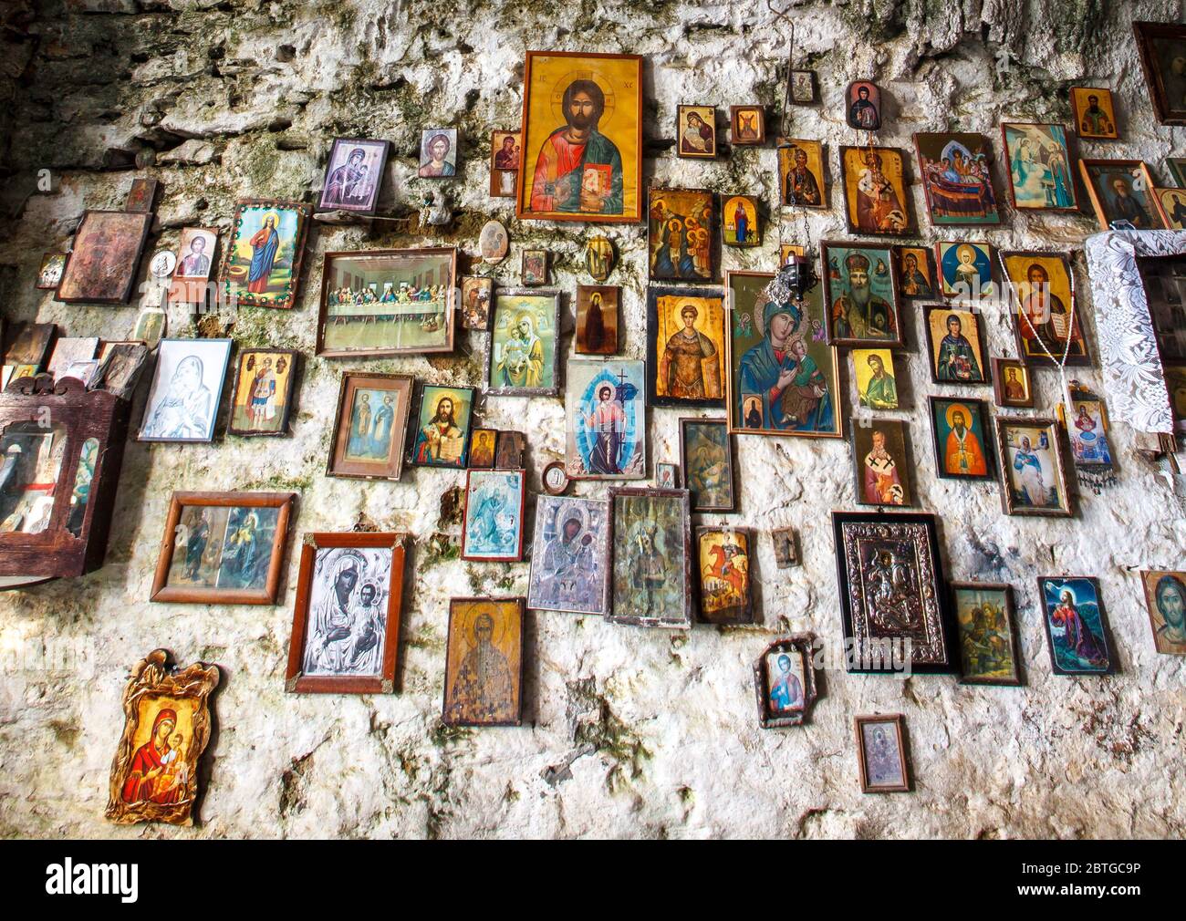 Church in a cave. It is a Greek Orthodox christian church called ...