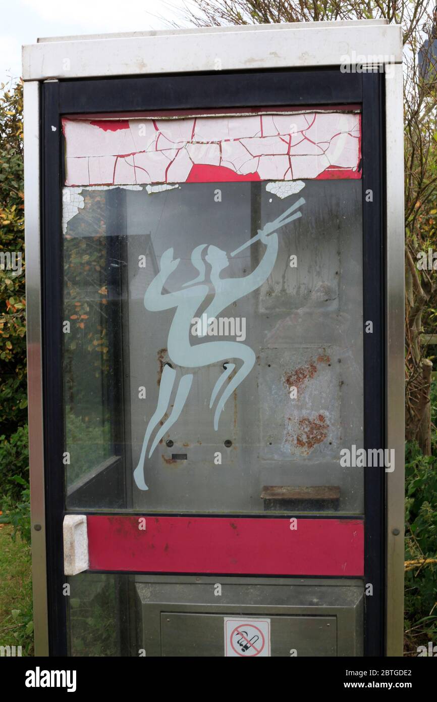 Number out of order- Disused modern phone box Aldbrough Yorkshire UK ...