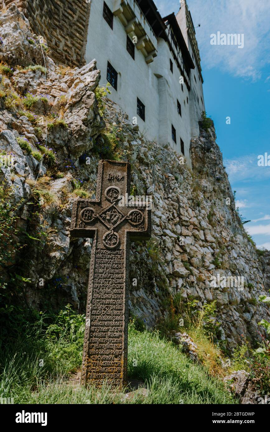 View from the Bran castle, Transylvania, Romania. Romania dracula ...