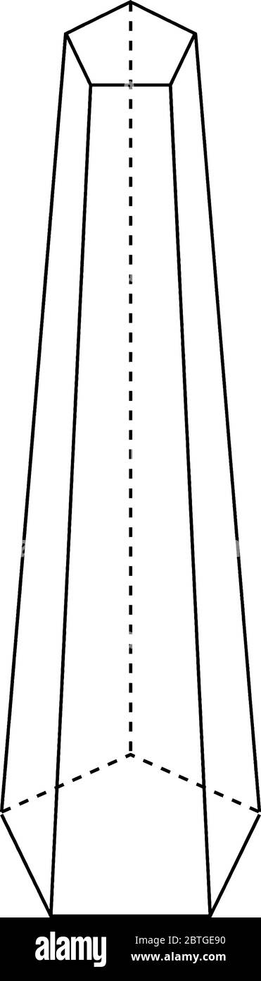 It’s a pentagon with cut by plane which is looking like a tie, vintage ...