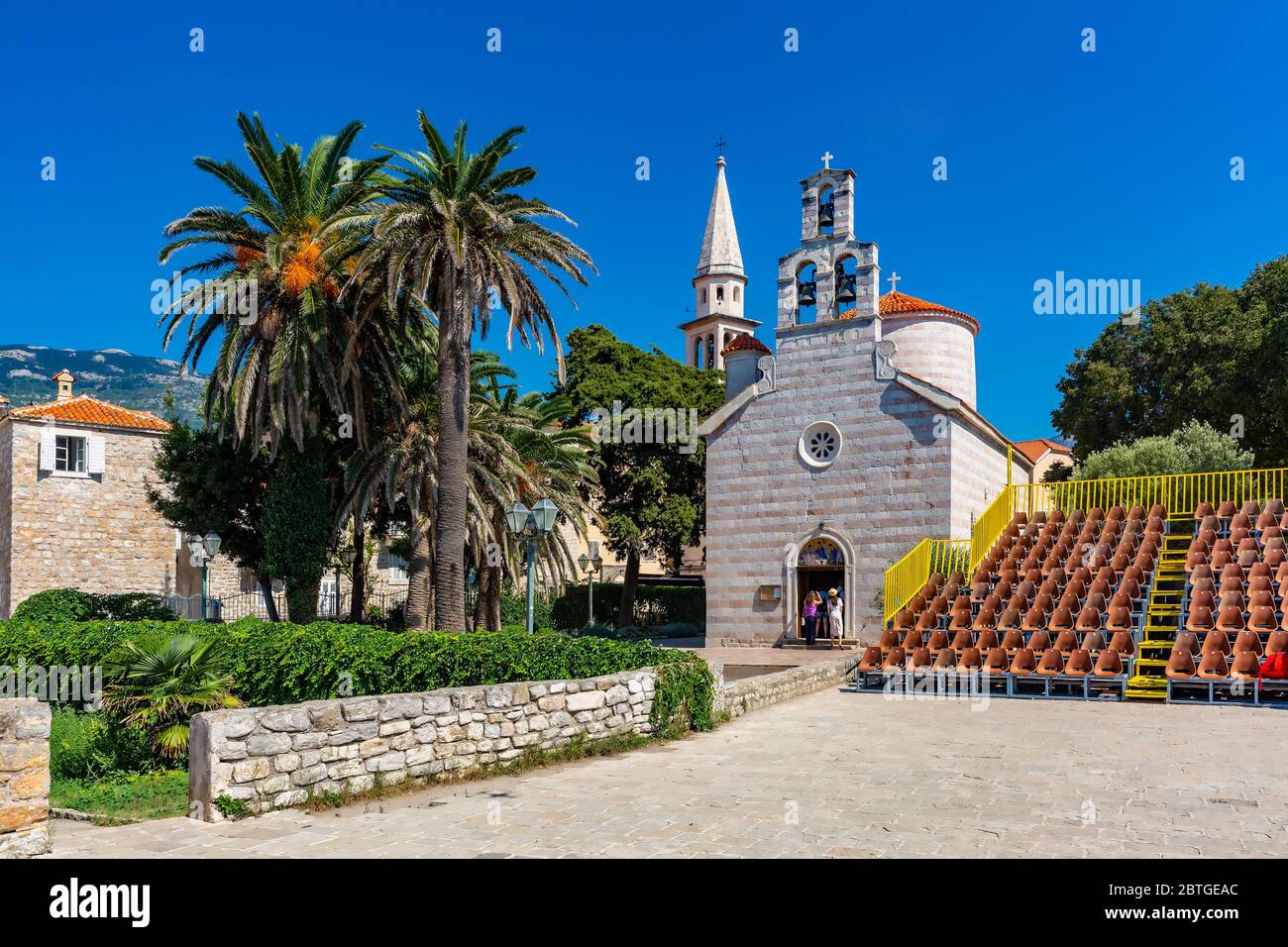 Saint Ivan and Holy Trinity churches of Montenegrin town Budva ...