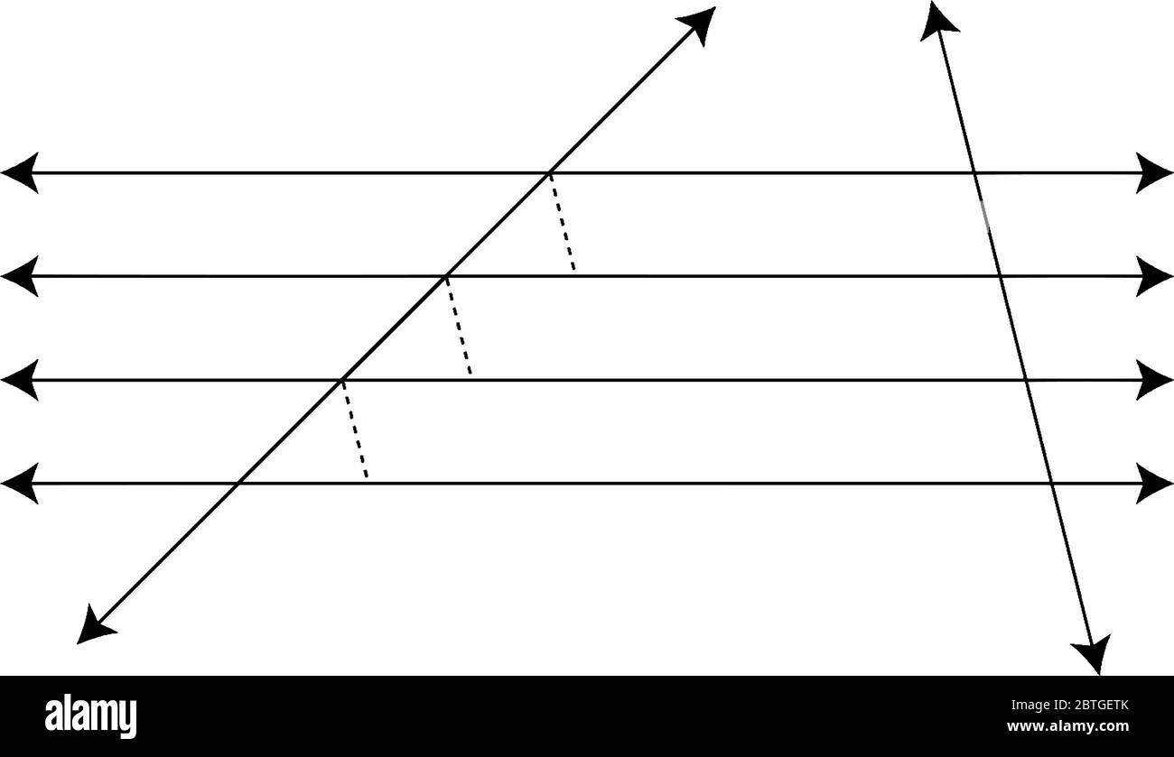Four parallel lines Stock Vector Images - Alamy