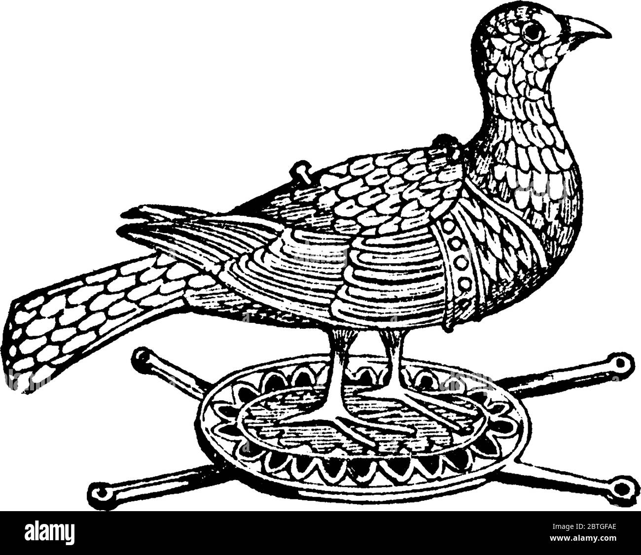 A typical representation of pyx with repeated fancy designs, in the ...