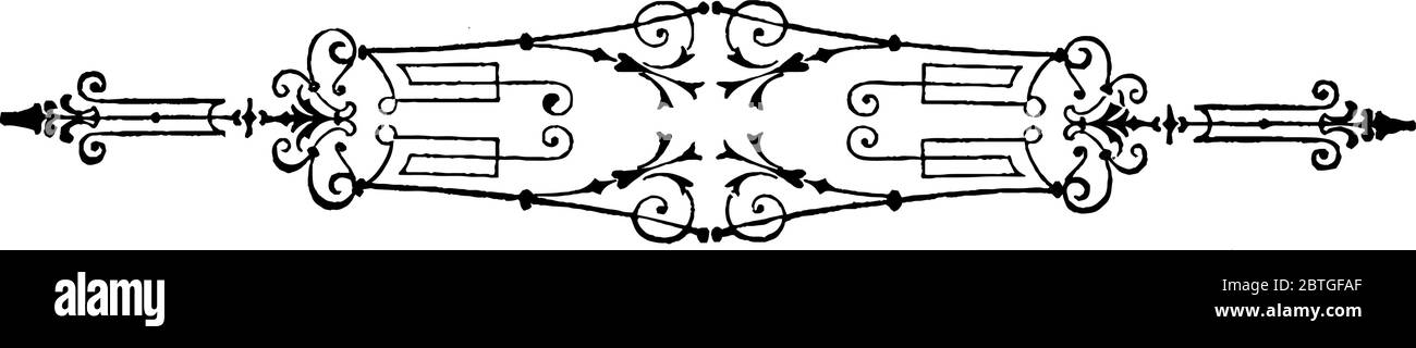 A Filigree motif, decorated with repeated designs and bold patterns ...