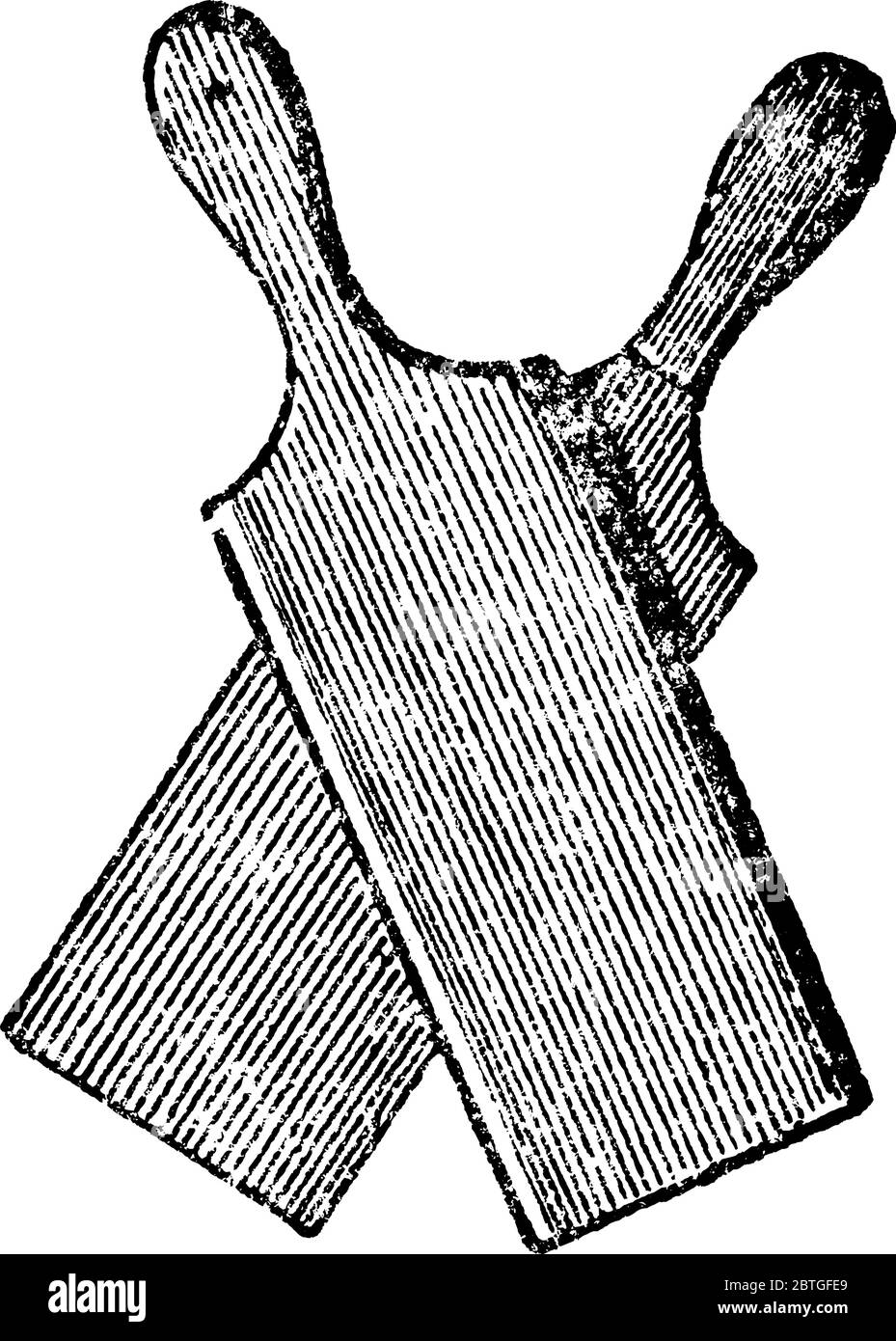 Scotch Hands, large wooden spatulas used when making butter, vintage ...