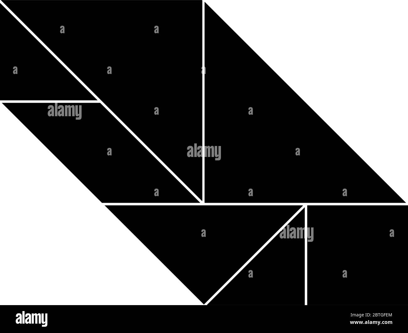 This tangram represents irregular hexagon, tangrams gives students an ...