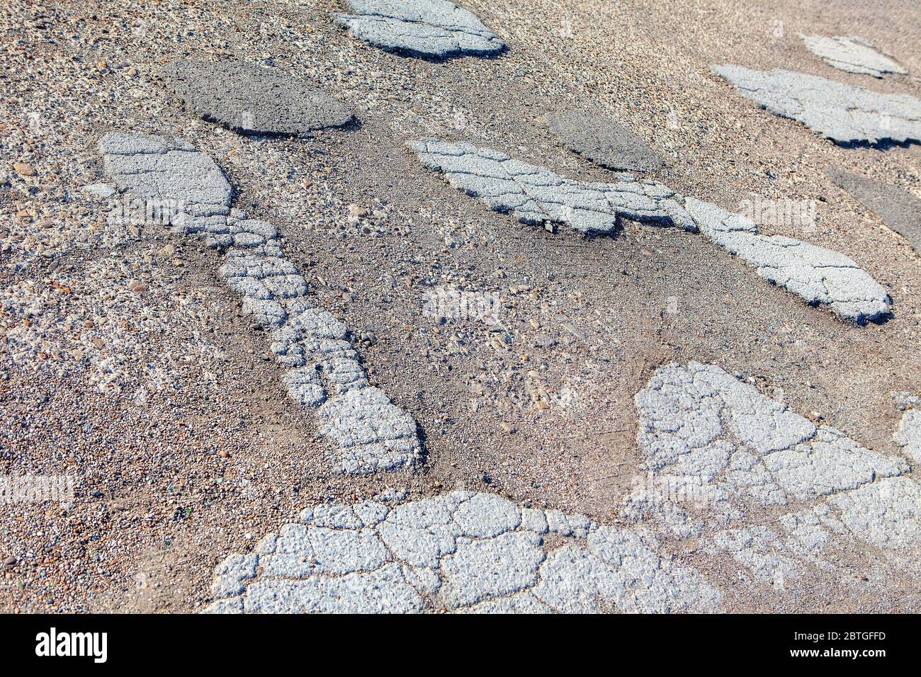 part of damaged asphalt road Stock Photo - Alamy