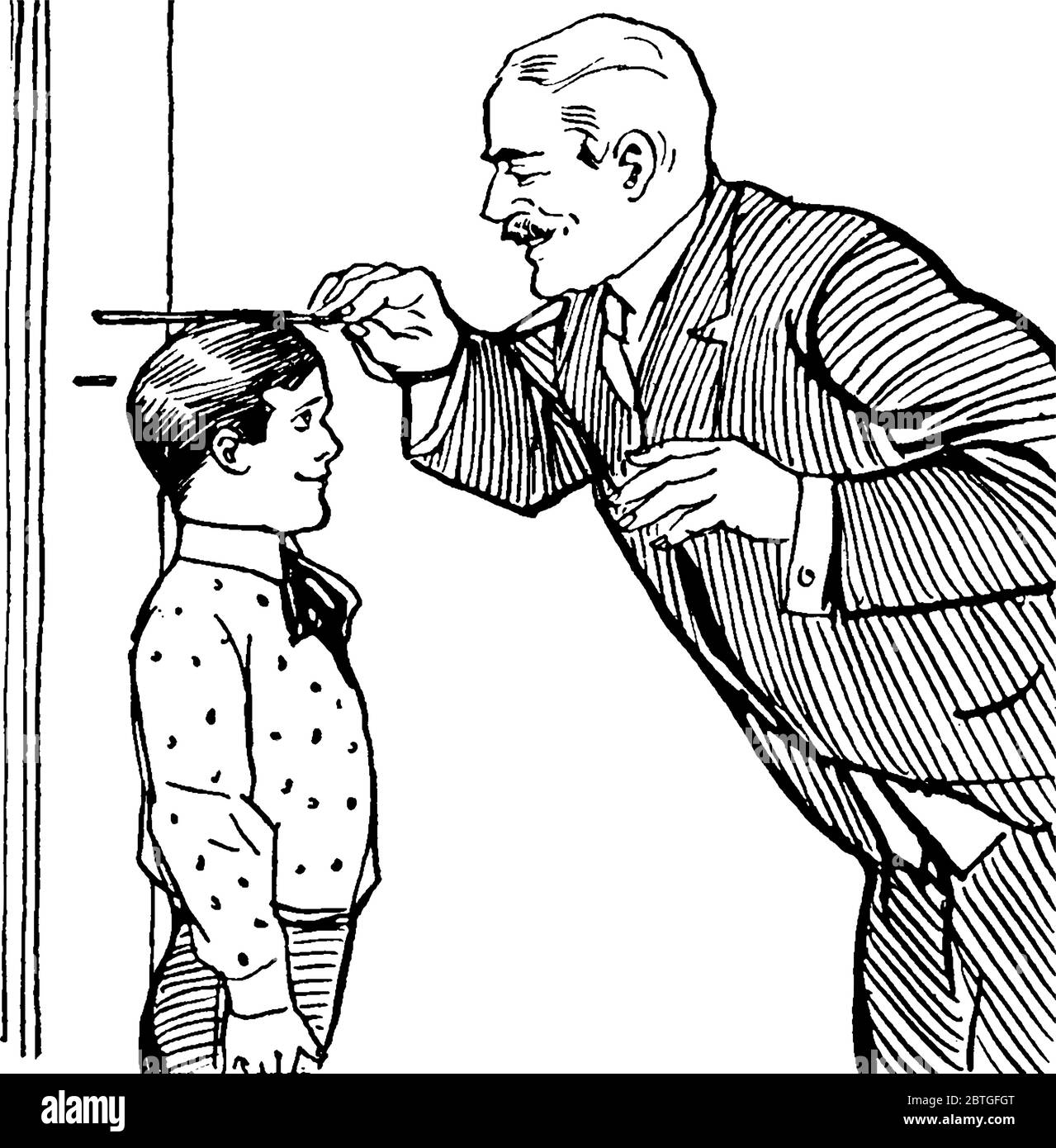 Measure height Stock Vector Images - Alamy