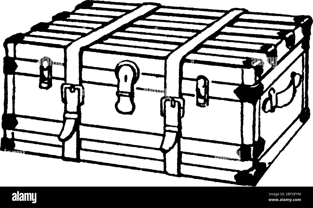 Luggage Trunk is a container used to hold clothes and other personal ...