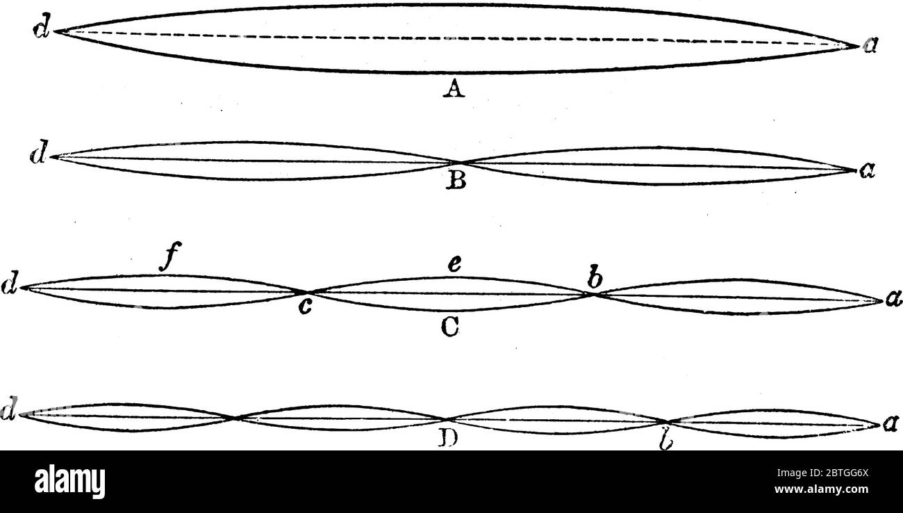Figure showing waves with 2, 3, 4, 5 nodes. Waves involve the transport ...