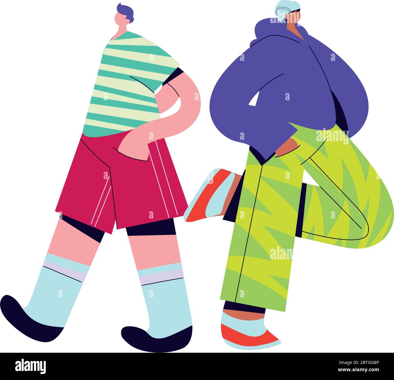 Urban men cartoons with casual cloth design, Boy male person people ...