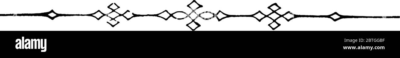 A decorative Filigree divider with fancy and stylish designs of diamond ...