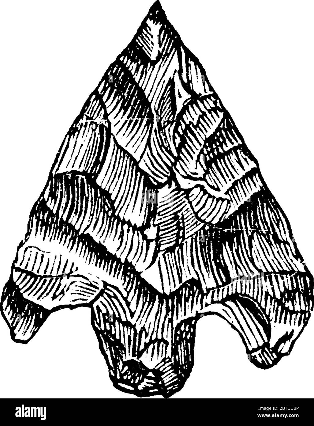 A typical representation of a Old stone relic of Norse warfare, vintage ...