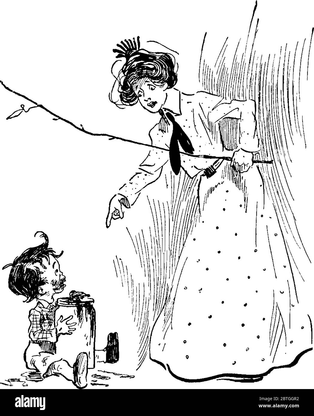 Woman mother child girl Stock Vector Images - Alamy