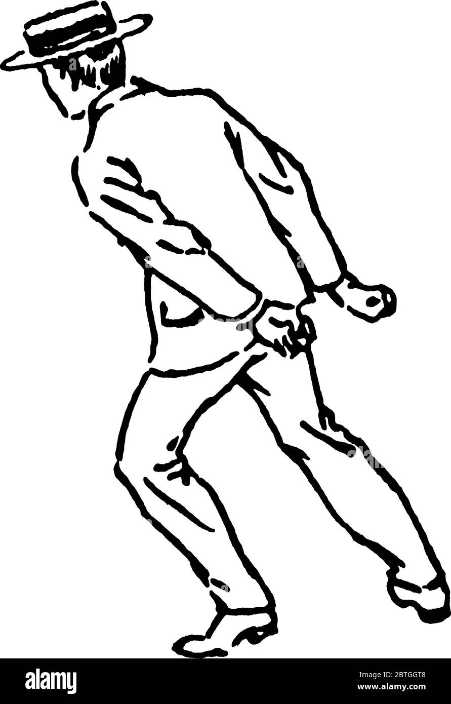 A boy bend his body forward and downward and simultaneously bend the ...