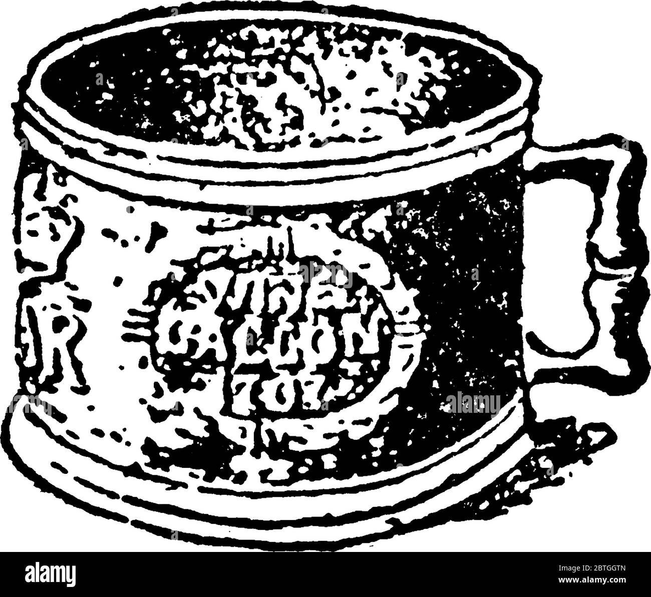 A typical representation of a Tankard, that resembles a cup, drawing ...