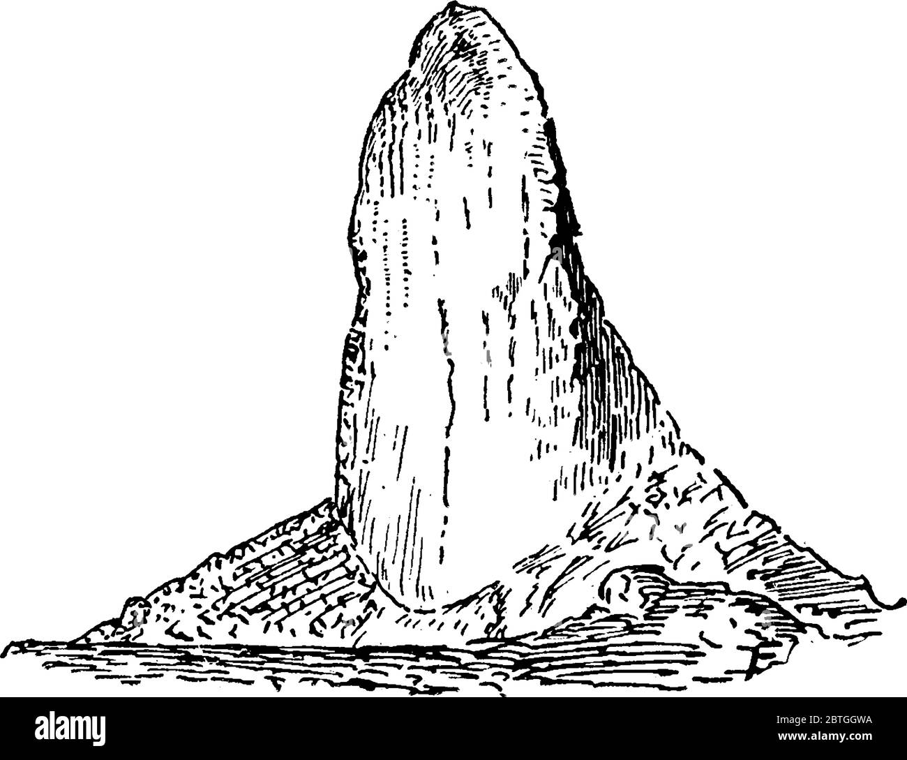 View of the volcano Mount Pelée, on Martinique, a French overseas ...