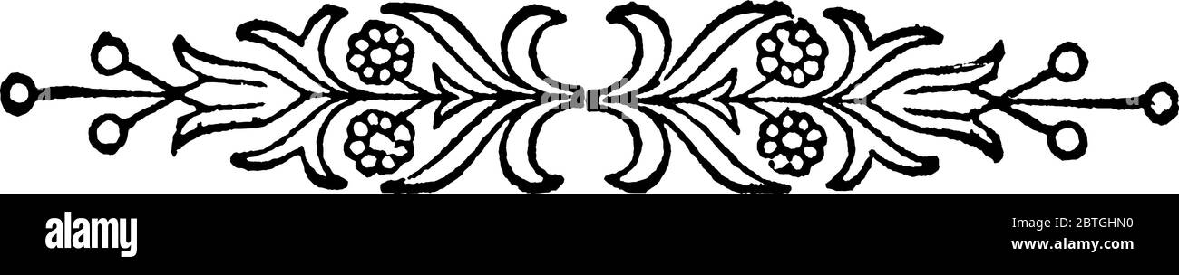 A doodad with repeated fancy designs, swirls and bold patterns on a ...