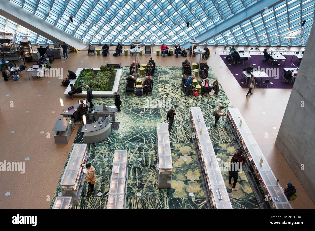The Seattle Public Library, Central Library, in Seattle, Washington ...